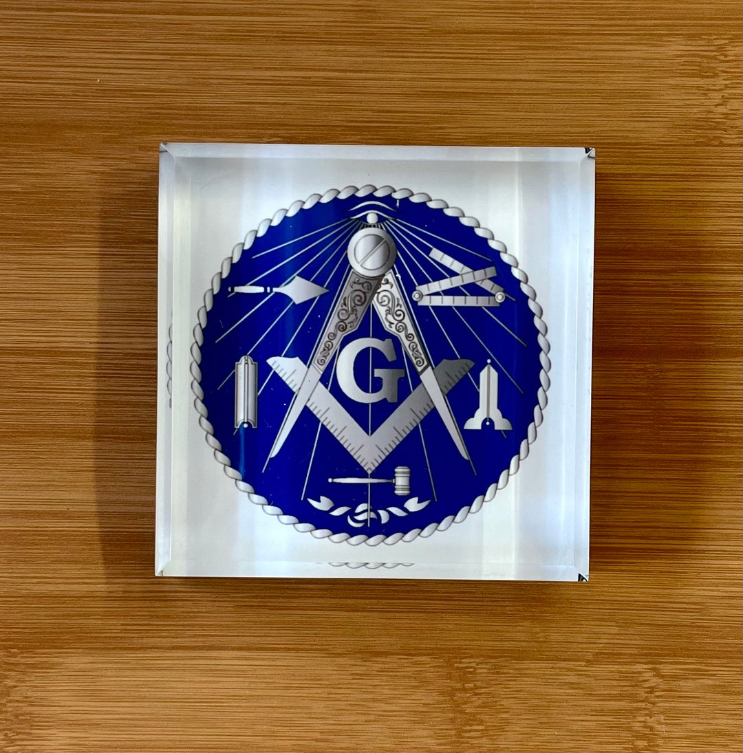 Masonic Acrylic Paper Weight - Etsy