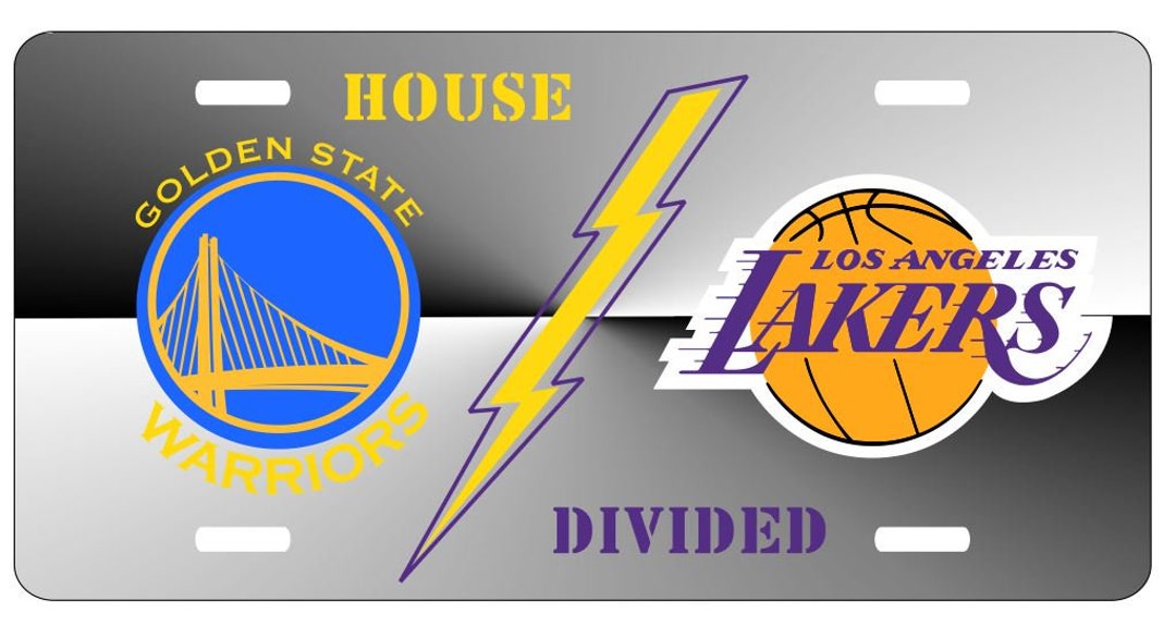 House Divided GSW/LAL Aluminum License Plate 12"x6" ***free Shipping ...
