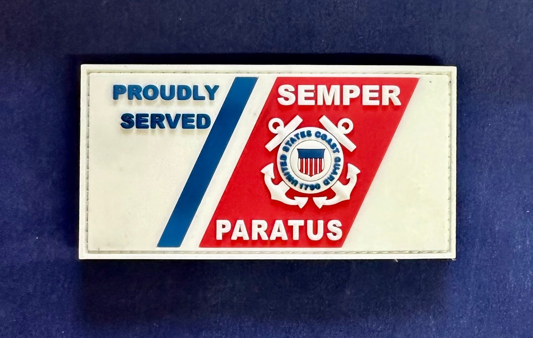 U.S. Coast Guard PVC Patch & Luggage Tag - Etsy