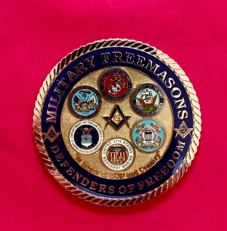 Customize Masonic Coin Back. MM/PM - Etsy