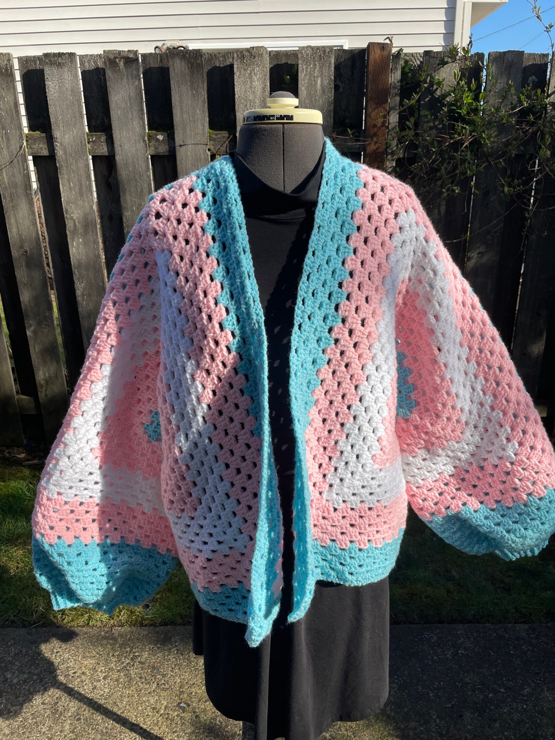 Oversized Plush Soft Transgender Pride Flag Sweater Cardigan - Etsy