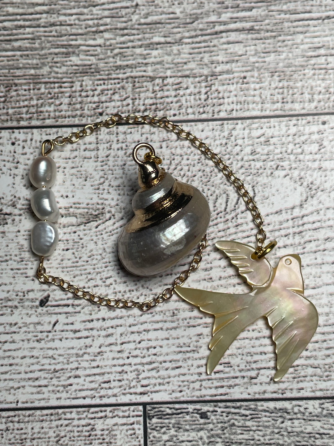 Aphrodite Pendulum, Aphrodite Devotion, Sea Witch Pendulum, Pendulum Bracelet, Sea Shell ...