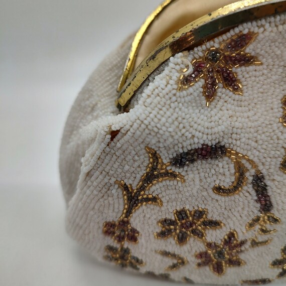 Antique French Hand Beaded Evening Hand Purse | Micro… - Gem