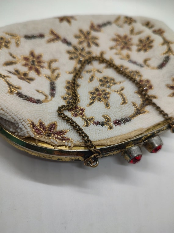 Antique French Hand Beaded Evening Hand Purse | Micro… - Gem