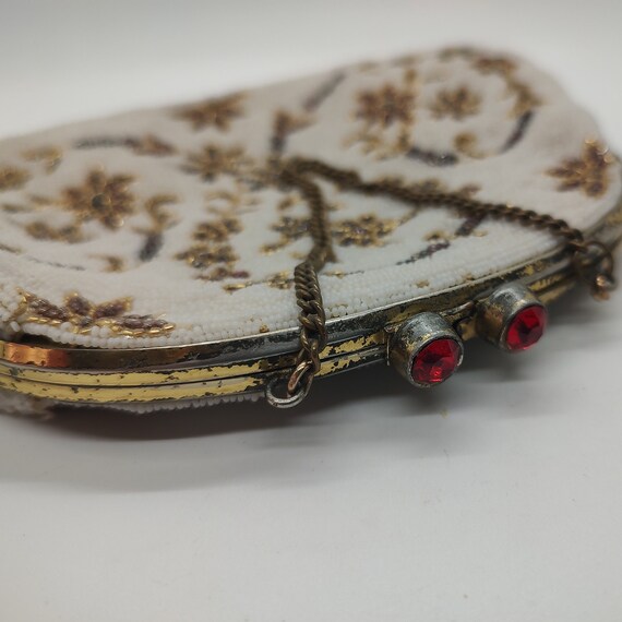 Antique French Hand Beaded Evening Hand Purse | Micro… - Gem