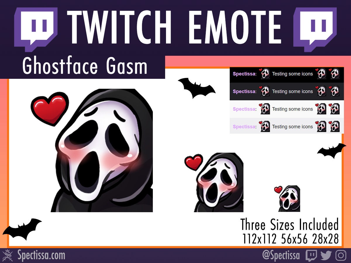 Ghostface Gasm Twitch Emote - Etsy UK