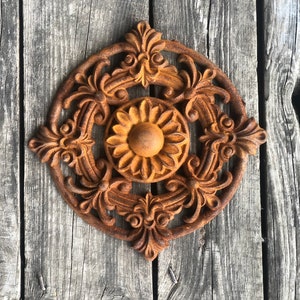 Rusty Metal Wall Decor, Rusty Metal Wall Hanging, Cast Iron Wall Decor ...
