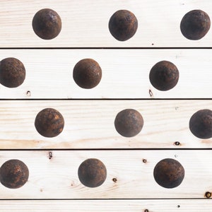 Rusted Metal Balls With Screws Handmade Wall or Fence Rustic Decor 2 to ...