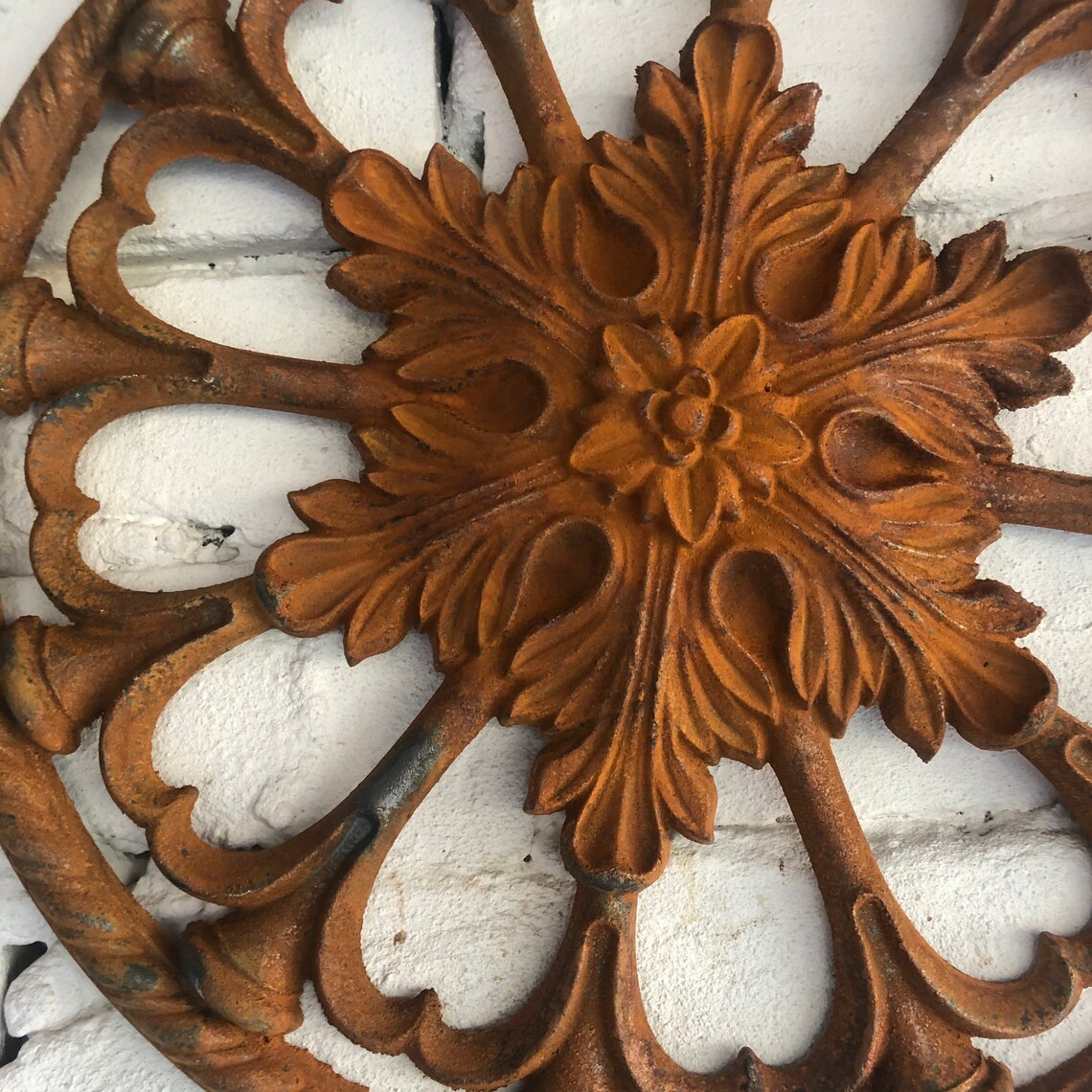 Big Rusty Metal Wall Decor Rusty Metal Wall Hanging Cast - Etsy