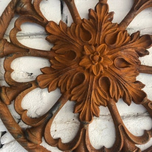 Rustic Cast Iron Wall Decor Set of 3 – Vintage Metal Circles, Weathered ...