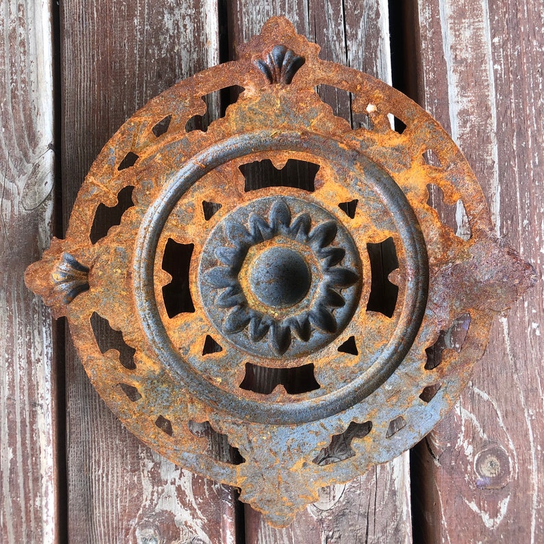 Rusty Metal Wall Decor Rusty Metal Wall Hanging Cast Iron - Etsy