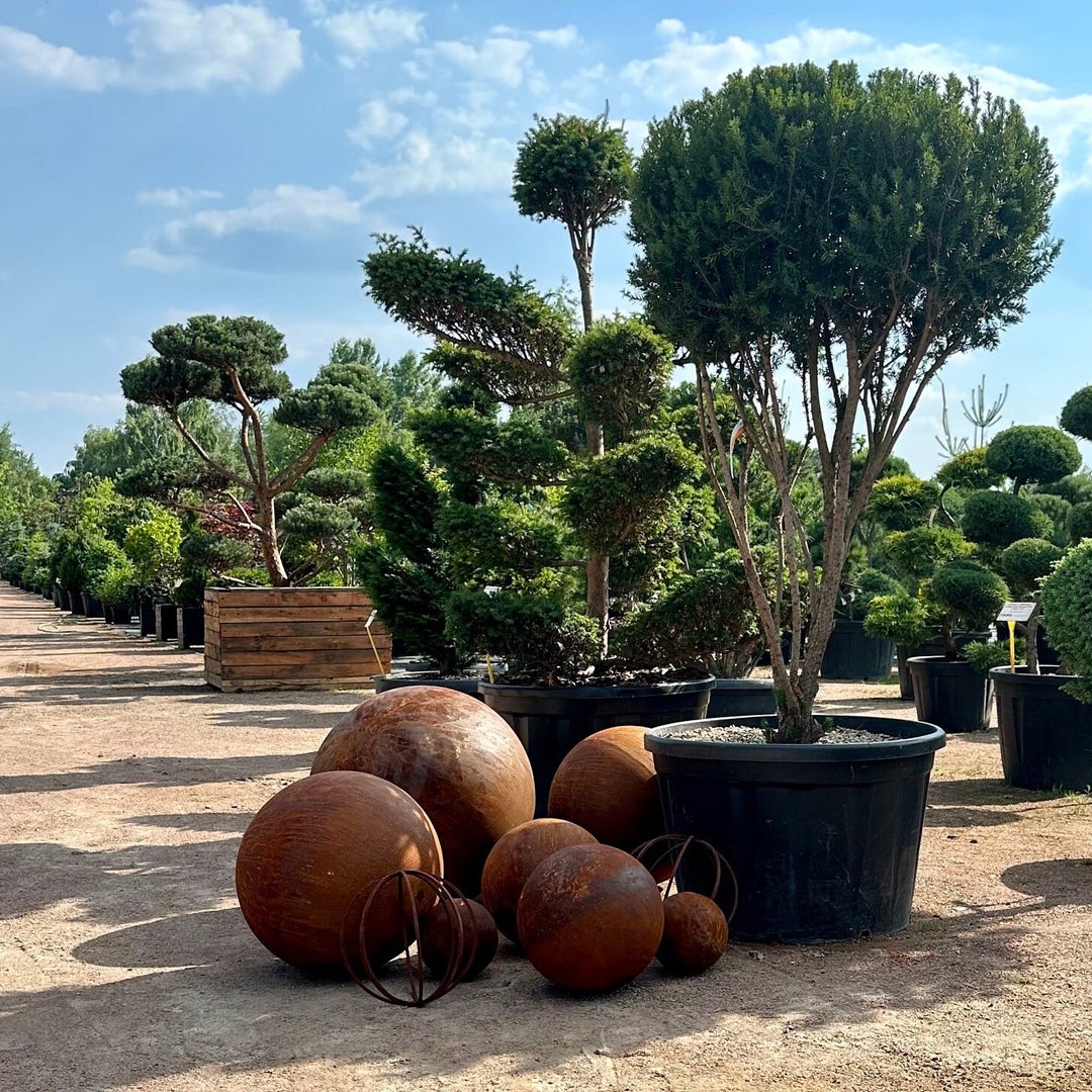 Big Set of Nine 27”, 20”, 14” and 8” Orbs Zen Garden Decor - Large ...