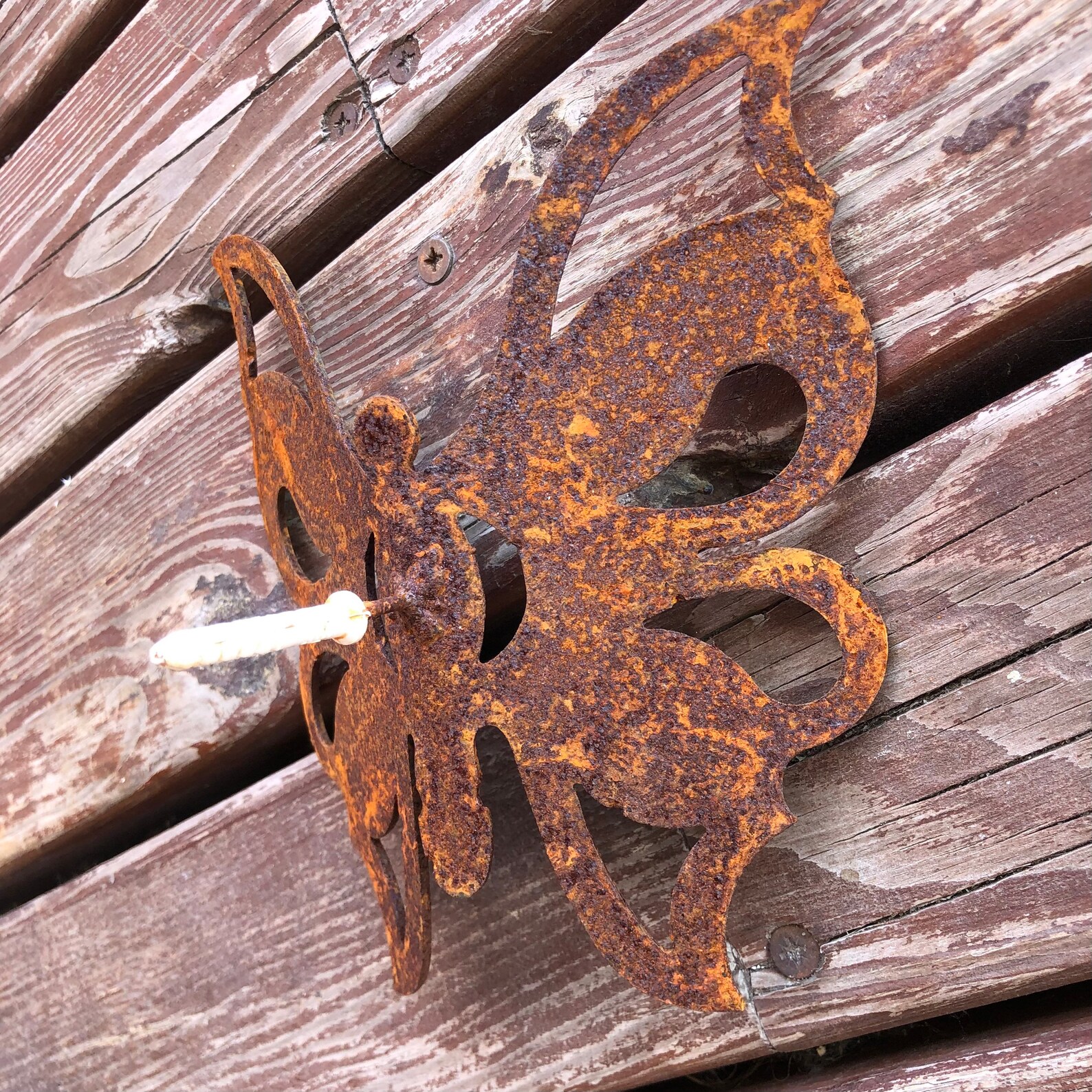 Wall Rusty Butterfly Set Rusty Metal Wall Decor Rusty Metal | Etsy