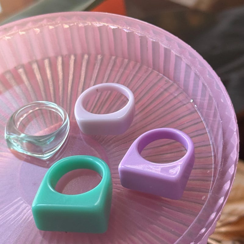 Clear Resin Ring - Etsy