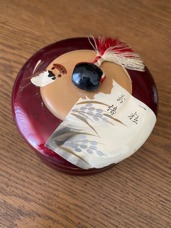 Asian hand painted jewelry box - Gem