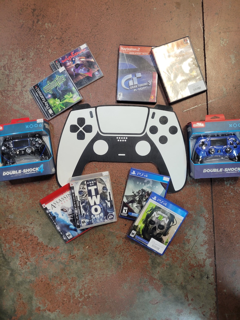 Playstation PS5 Controller Vectors, SVG, DXF, Lightburn, AI, Laser Cut ...