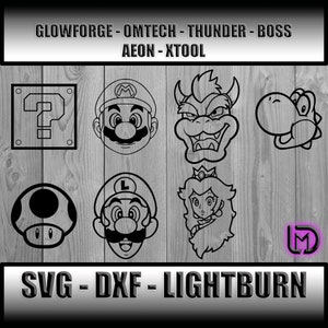 Super Mario SVG Bundle, Mario Bro Layered Svg Files, Super Mario Bros ...