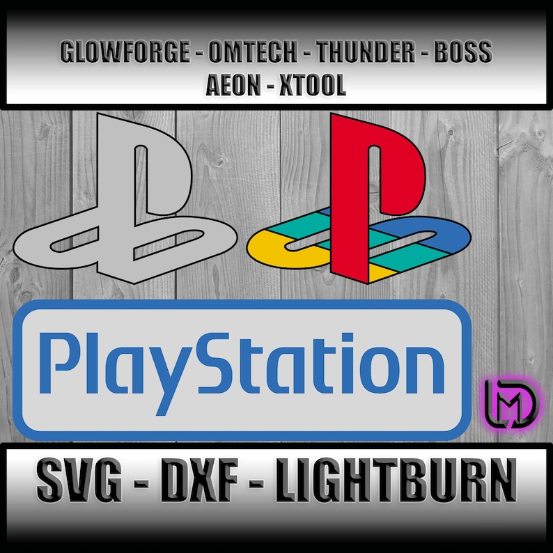 Playstation Logo Vector, SVG, DXF, Lightburn, AI, Laser Cut File, Xtool ...