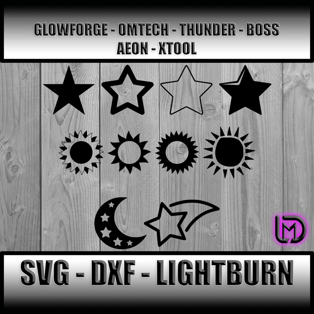 Celestial Svg, Star Svg, Stars Svg File, Laser Ready File - Etsy