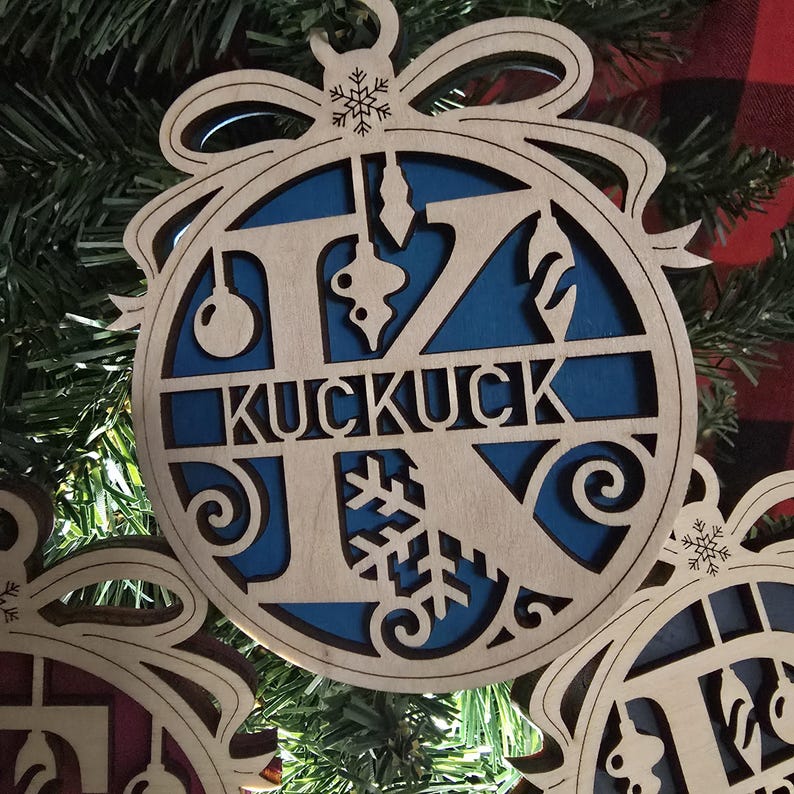 Monogram Ornament CNC Laser Files - Digital Download (svg, Ai, Dxf ...