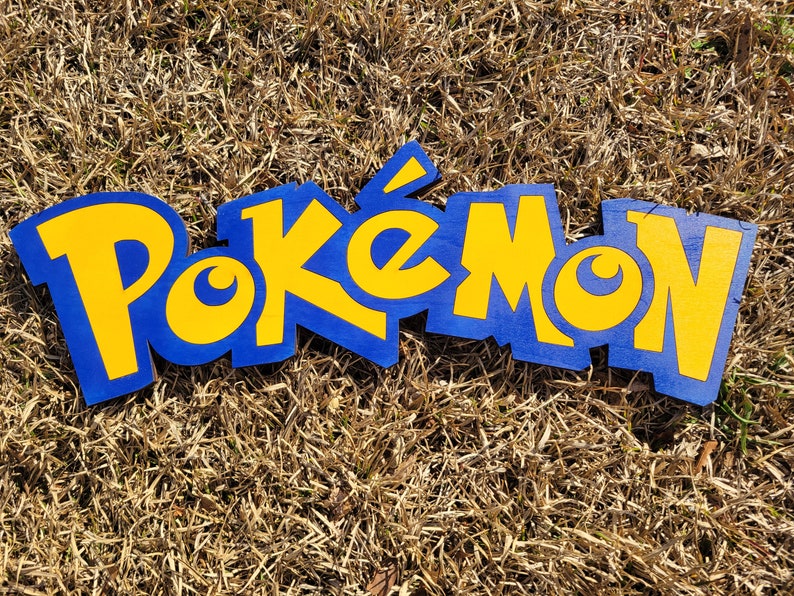 Pokemon Text Wall Art Vectors, SVG, DXF, Lightburn, AI, Laser Cut File ...