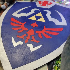 Legend of Zelda Hylian Shield Vectors, SVG, DXF, Lightburn, AI, Laser ...