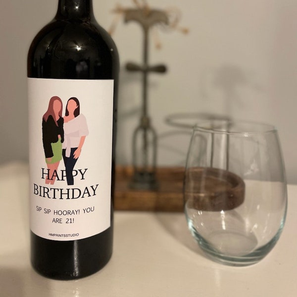 Photo Wine Label - Etsy