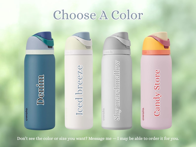 Custom Pet Engraved Owala Cup – Personalized 32oz 24oz Water Bottle ...