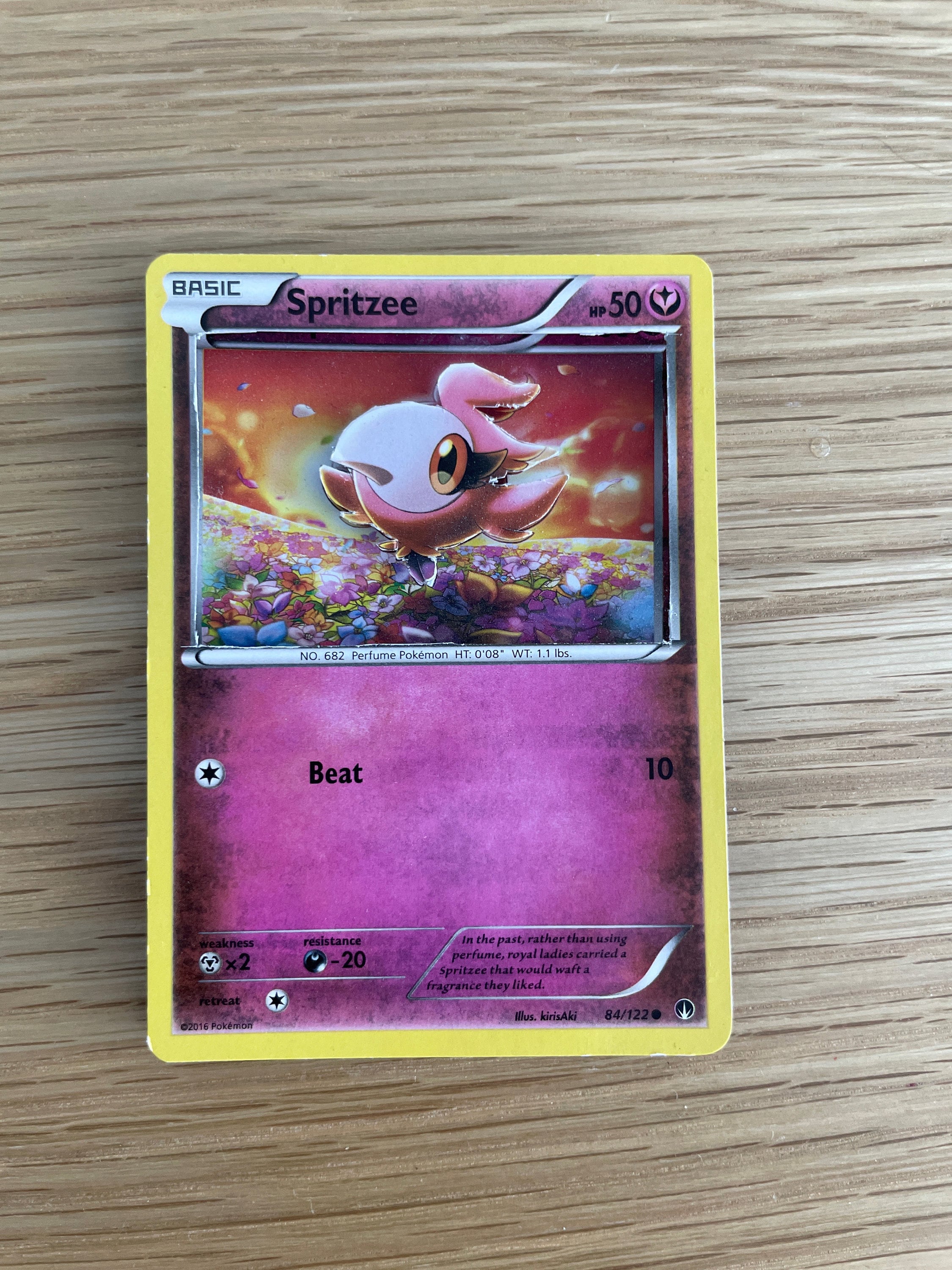 Spritzee Pokemon Card