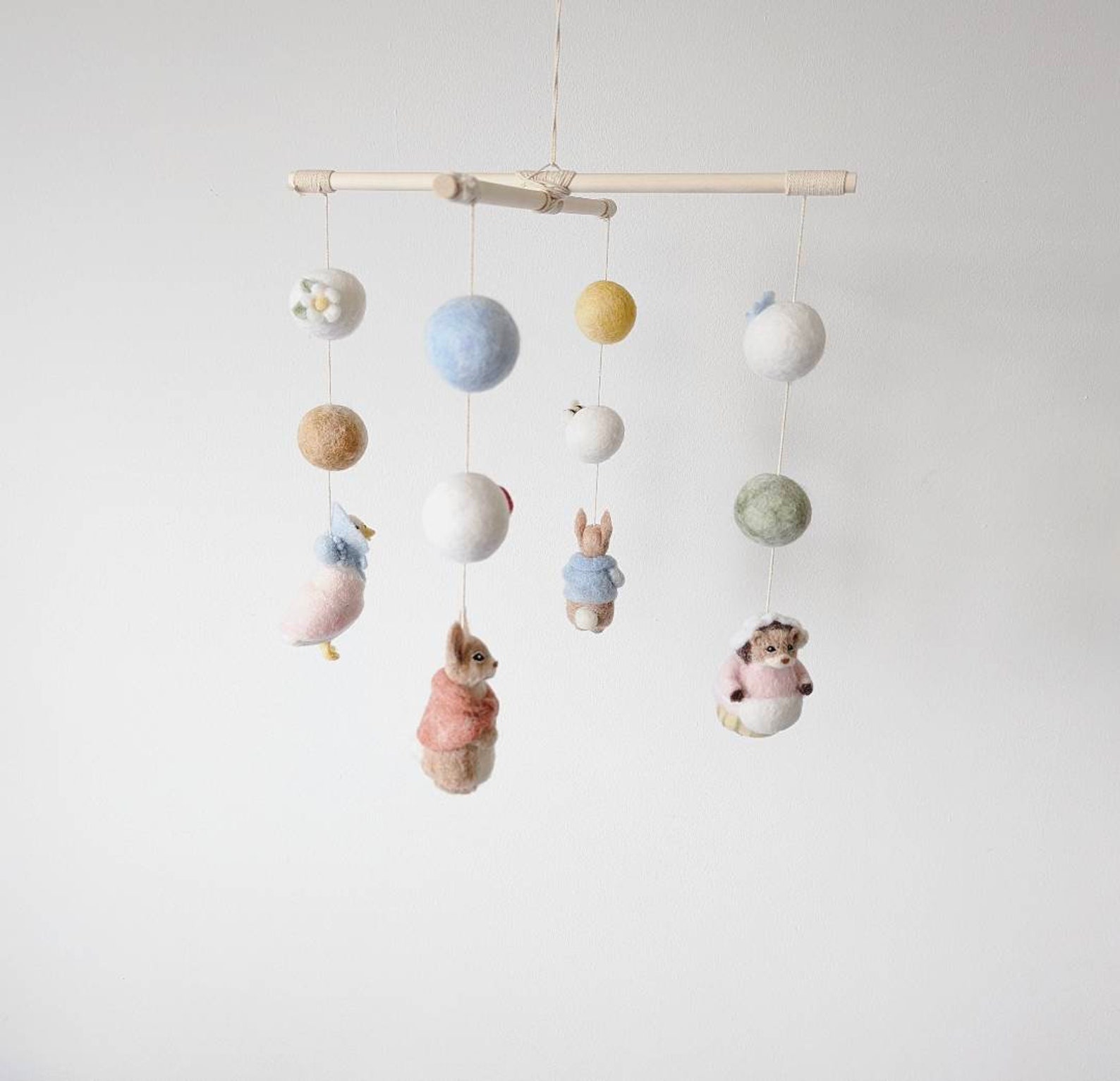 Needle Felted Peter Rabbit Baby Mobile - Etsy
