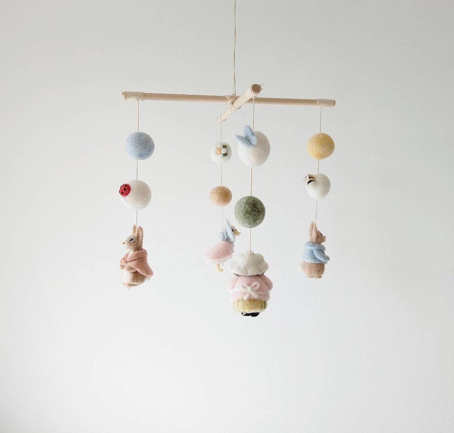 Needle Felted Peter Rabbit Baby Mobile - Etsy