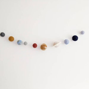 Solar System Garland | Needle Felted - Etsy