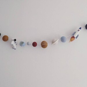 Solar System Garland | Needle Felted - Etsy