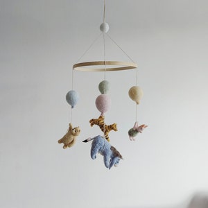 Winnie the Pooh Wool Mobile - Etsy
