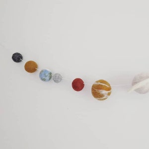 Solar System Garland | Needle Felted - Etsy