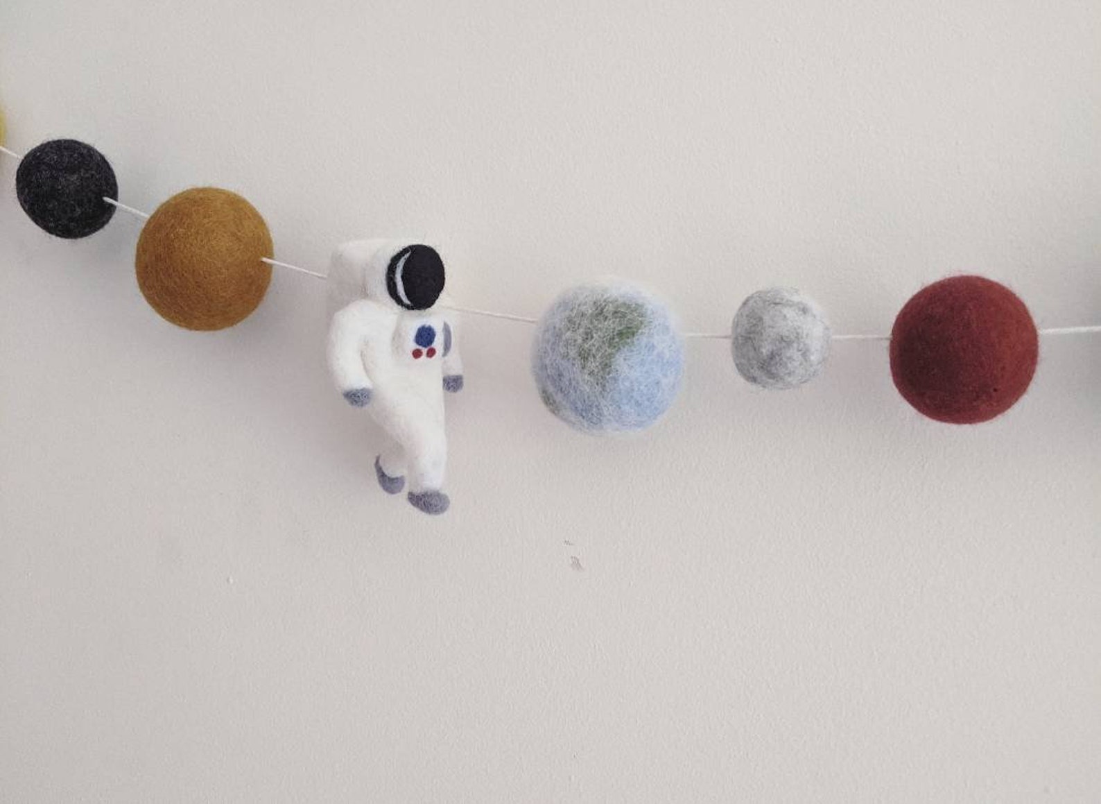 Solar System Garland | Needle Felted - Etsy