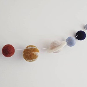 Solar System Garland | Needle Felted - Etsy