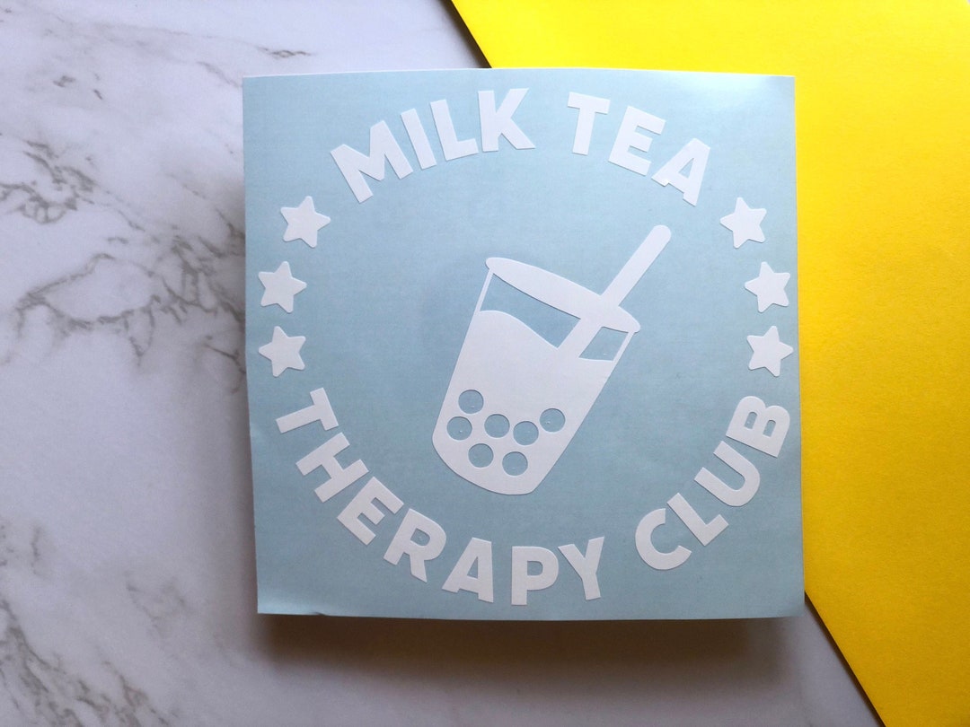 Milk Tea Therapy Sticker - Etsy