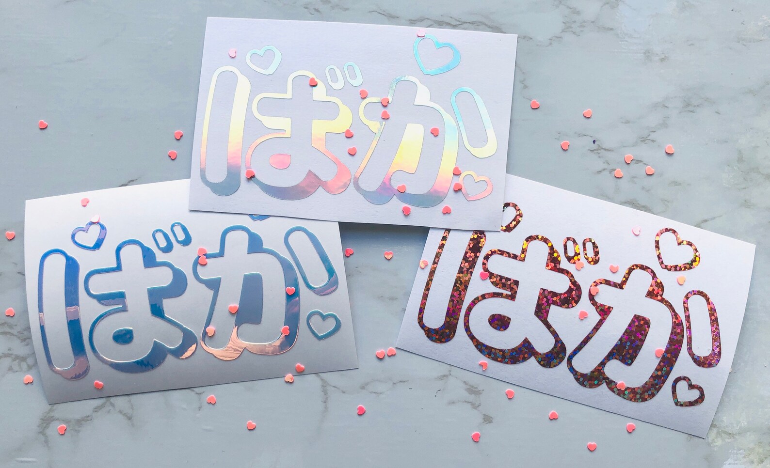 Baka Hearts Sticker - Etsy