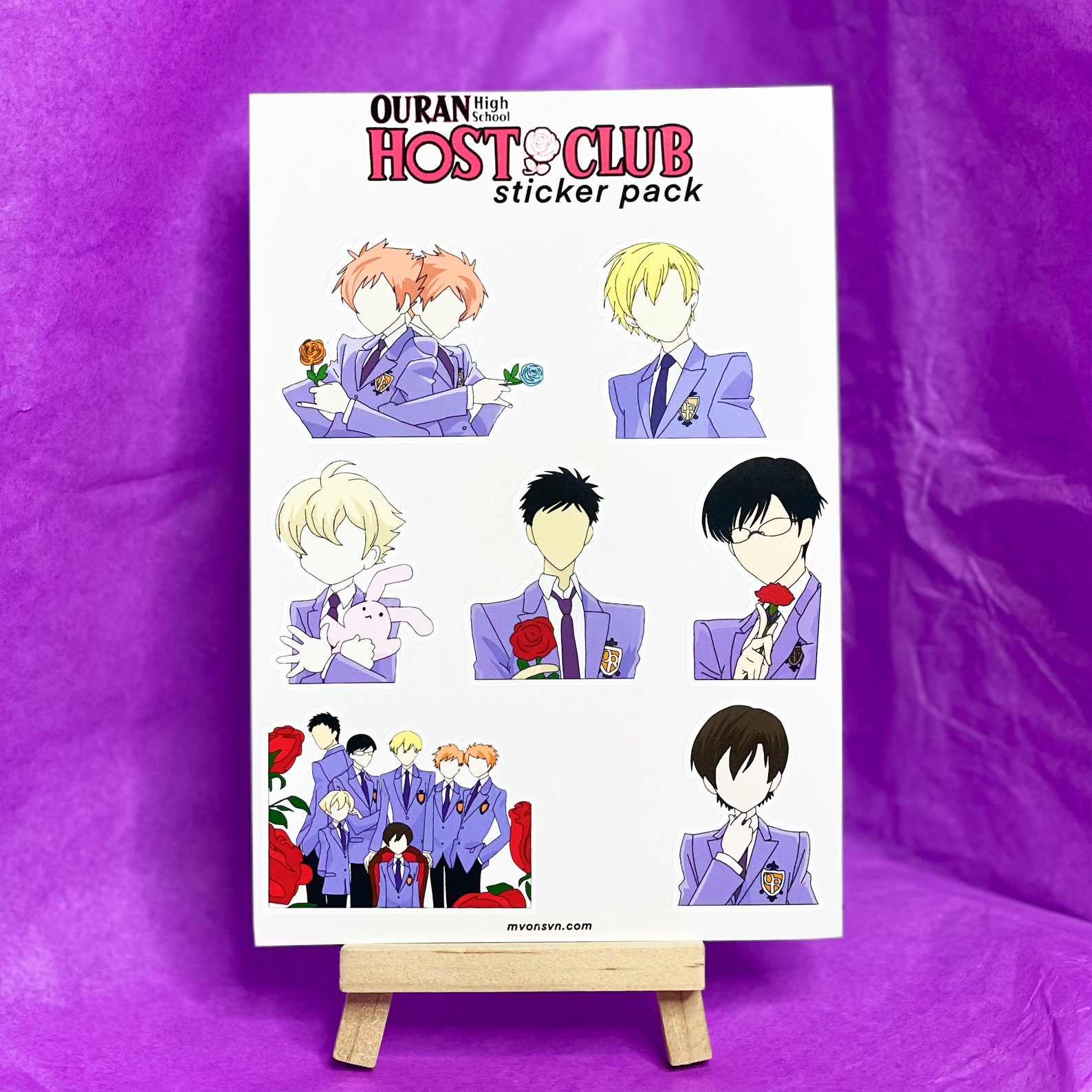 Ouran Highschool Host Club Sticker Pack - Etsy