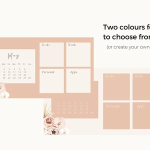 Desktop Wallpaper Organizer, Editable in Canva, for Mac Windows ...