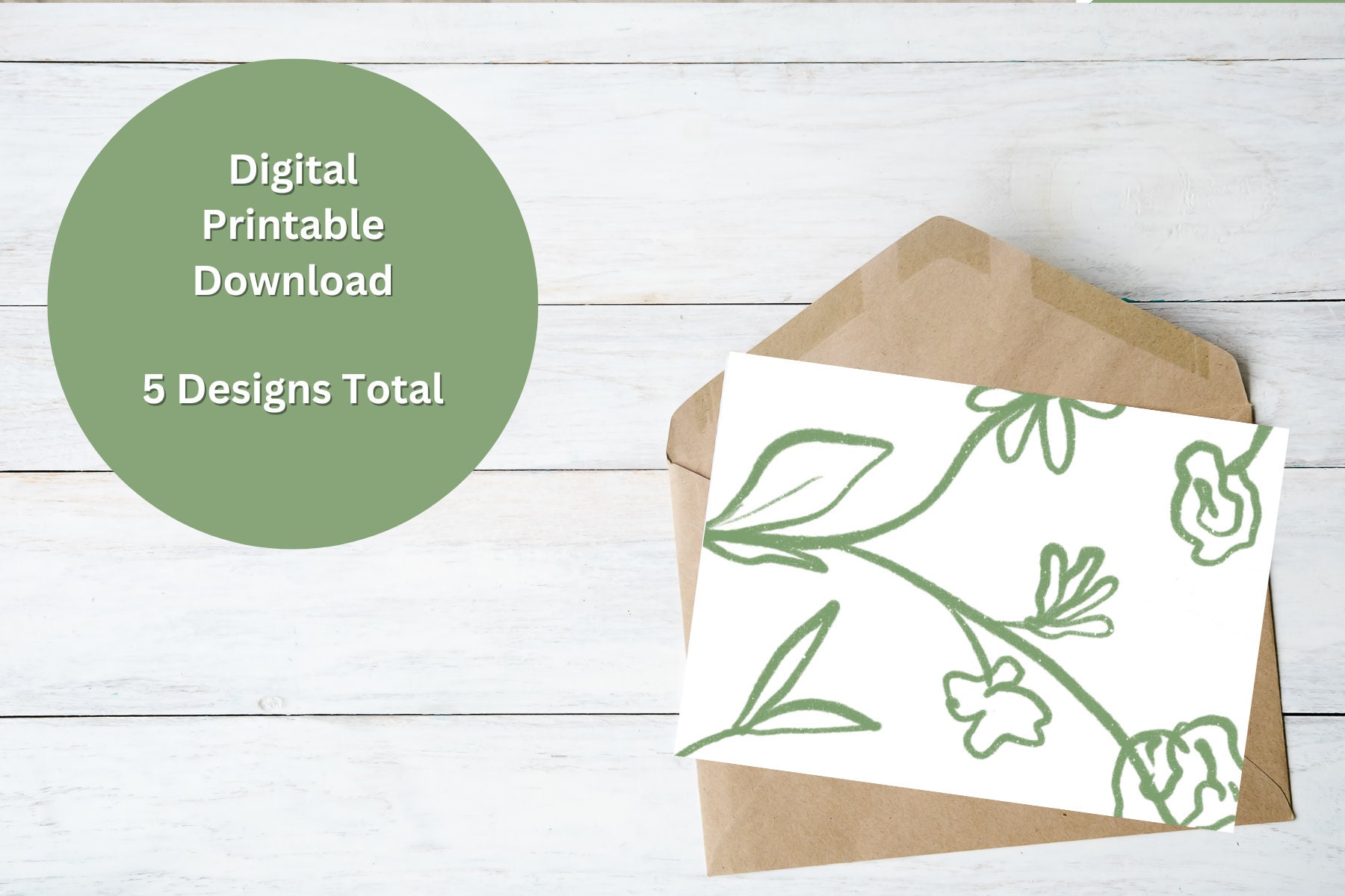 Printable Birthday Card, Printable Thank You Card, Printable Blank ...