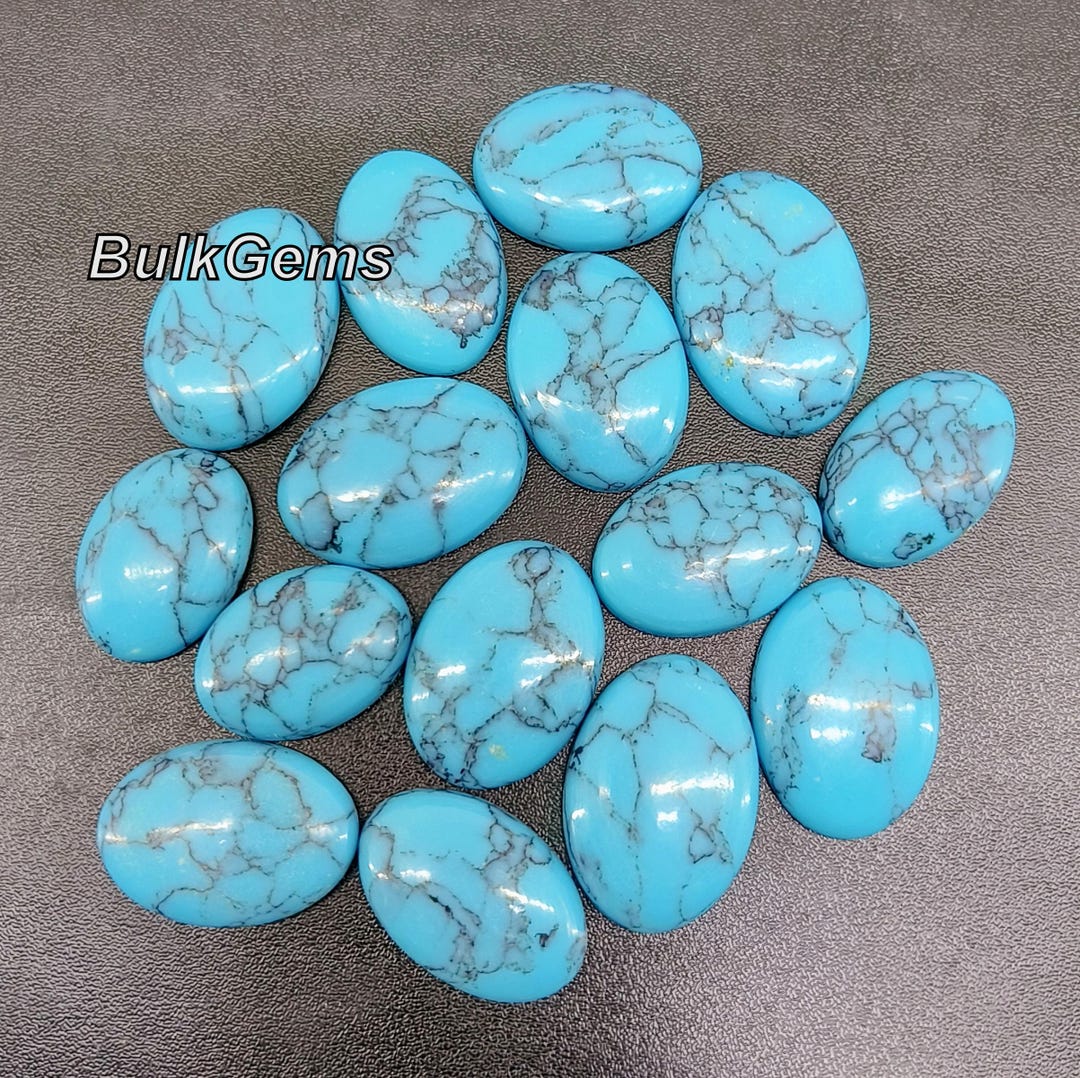 Mohave Blue Turquoise Cabochons – Polished Pear Gemstone Lot - Etsy