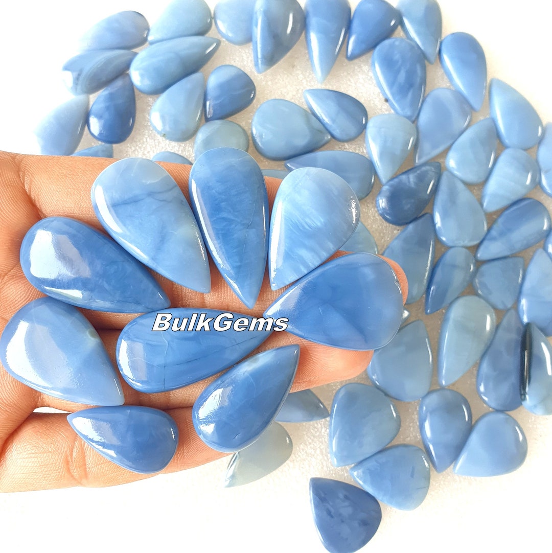 Blue Opal Pear Cabochons, Handmade Gemstone Jewelry Making (20-35mm) - Etsy