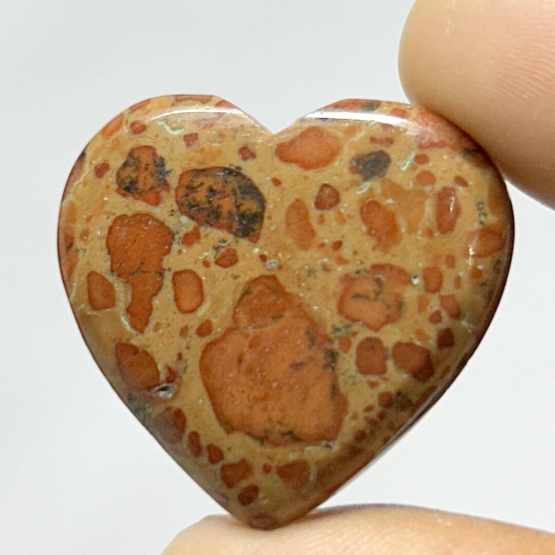 Asteroid Jasper Gemstone - Heart Shaped Asteroid Jasper Gemstone for Making Jewelry and Things C ...