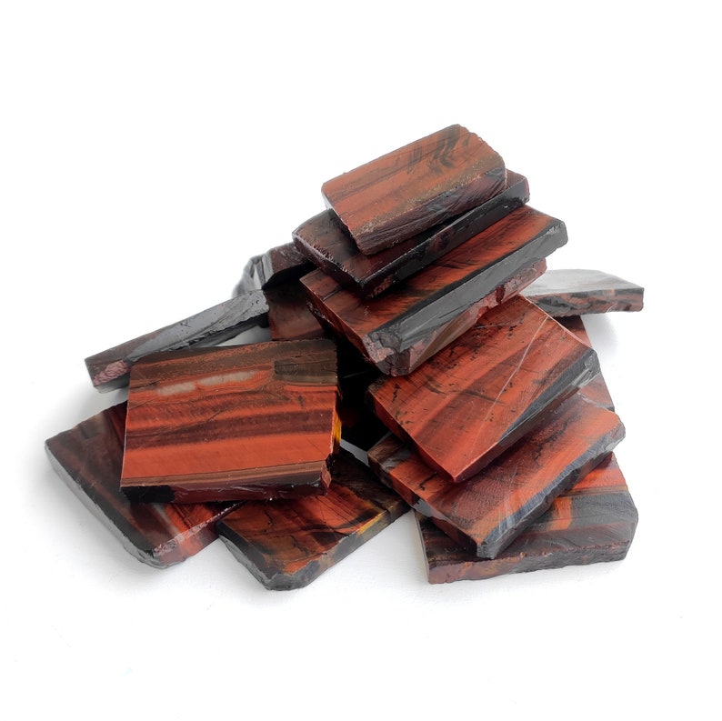 AAA Red Tiger Eye Gemstone Slabs – Bulk Raw Crystal for Jewelry - Etsy