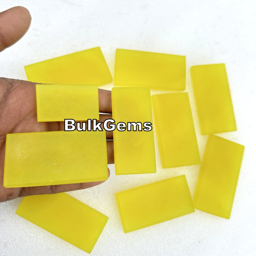 Yellow Jade Slab - Wholesale Yellow Jade Gemstone Slabs Lot - Loose ...