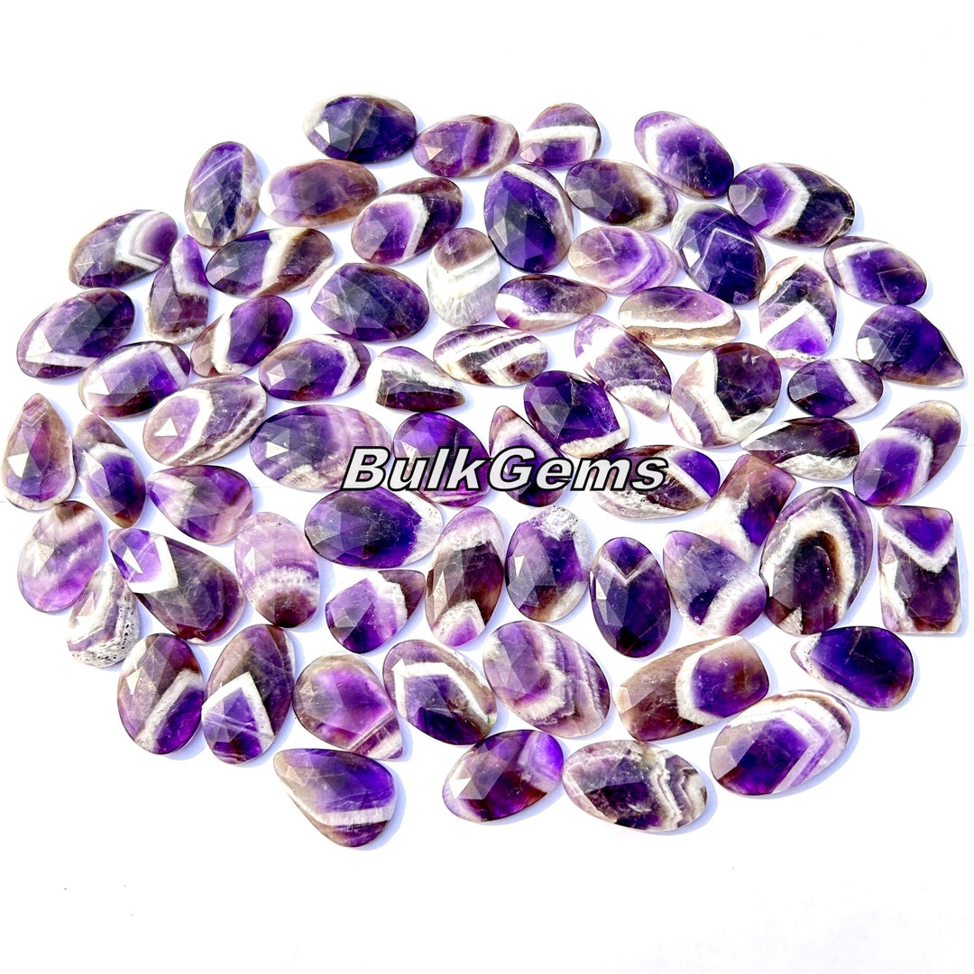 Chevron Amethyst Gemstone - Wholesale Lot of Faceted Chevron Amethyst ...