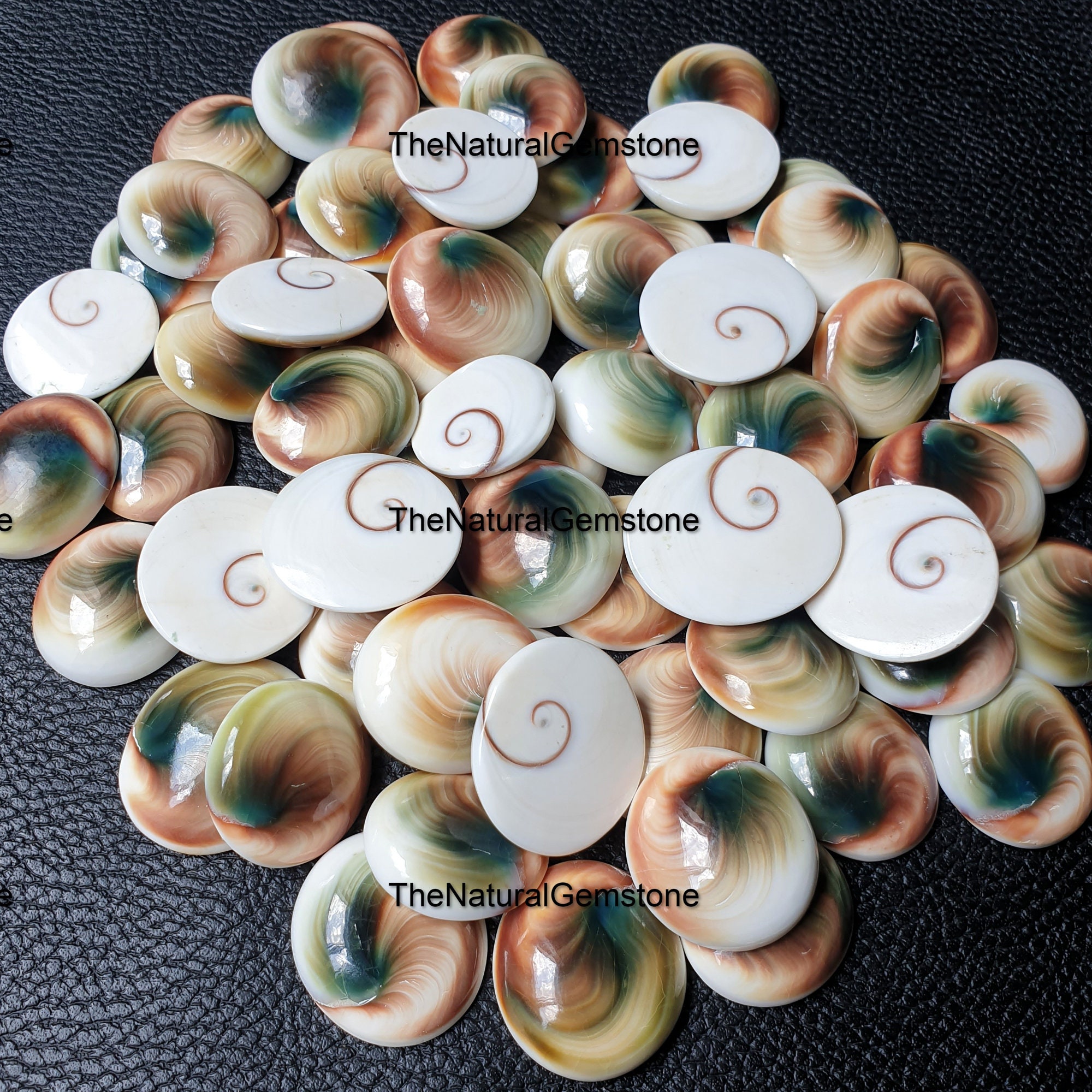 Jewelry & Beauty Shiva Eye Shell Gemstone Heart Shape Loose Shiva Eye ...