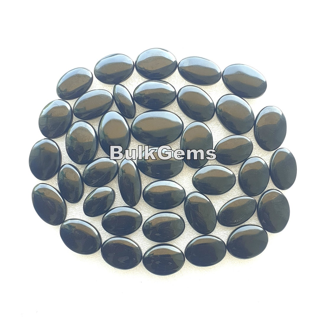 Wholesale Black Obsidian Oval Cabochons – Bulk Loose Gemstone Lot - Etsy
